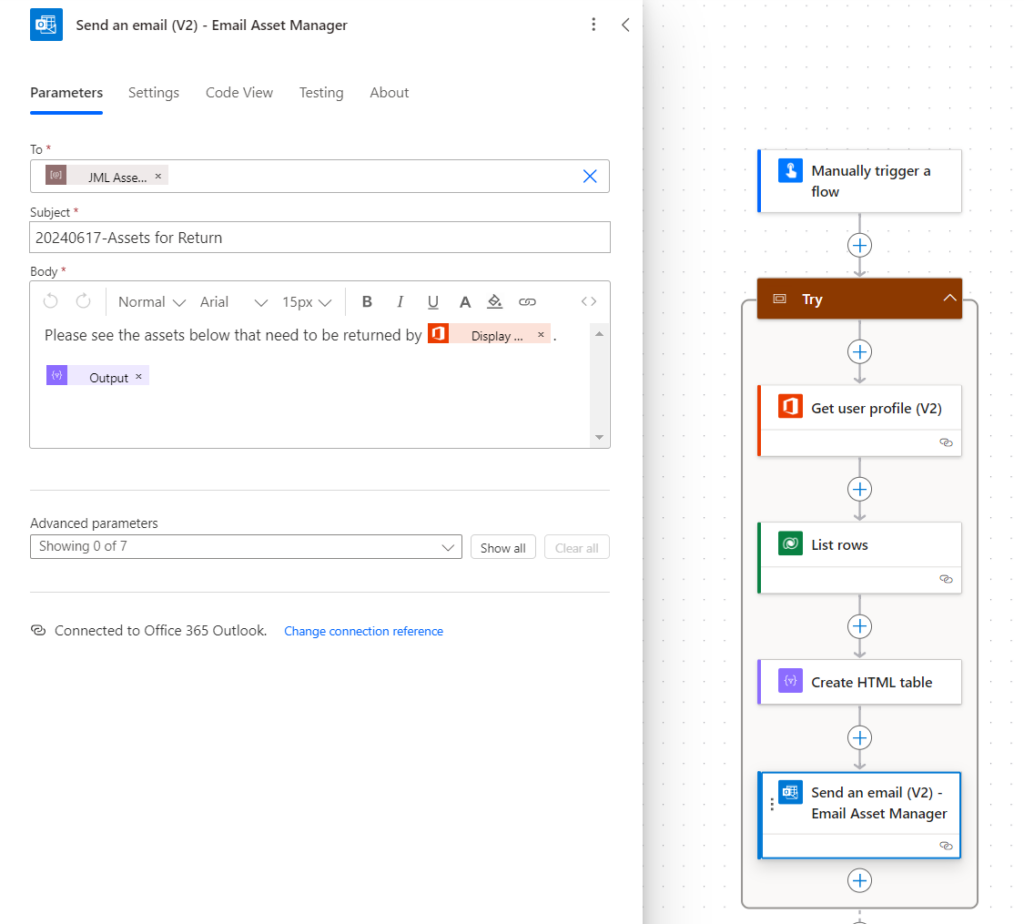 Successfully using Power Automate to create a HTML table. – Power ...